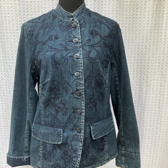 Coldwater Creek | Jackets & Coats | Nwt I Embroidered Denim Jacket By ...